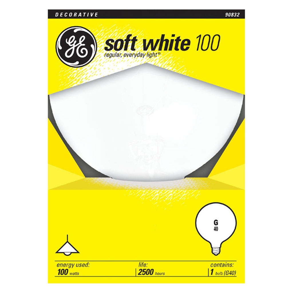 BULB-GLOBE 100G40/W GE | Ferreteria Maderas 3C